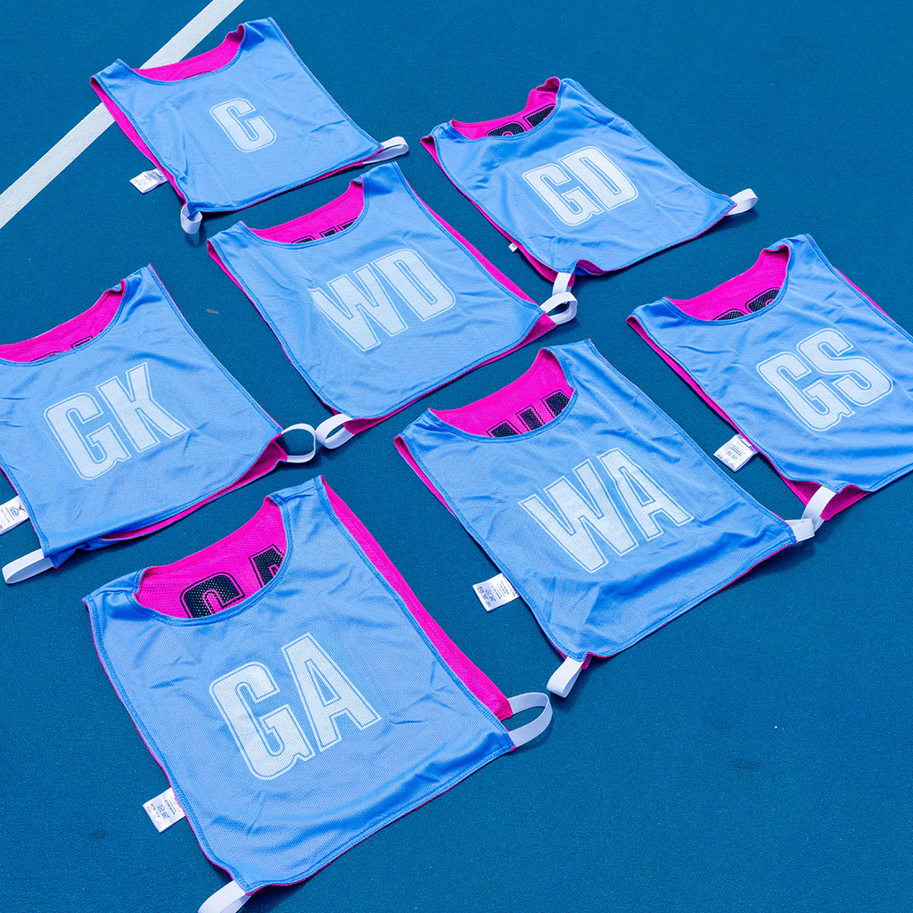 GILBERT Reversible Netball Bibs - Set of 7 Bibs – Highmark Cricket